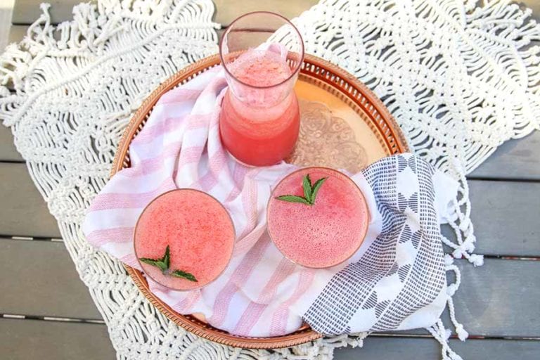 Watermelon Frozen Rosé, How to Make Frosé, A Summertime Cocktail
