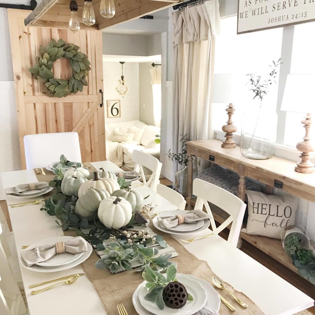 12 Simple Fall Table Ideas - Modern Glam - Entertaining