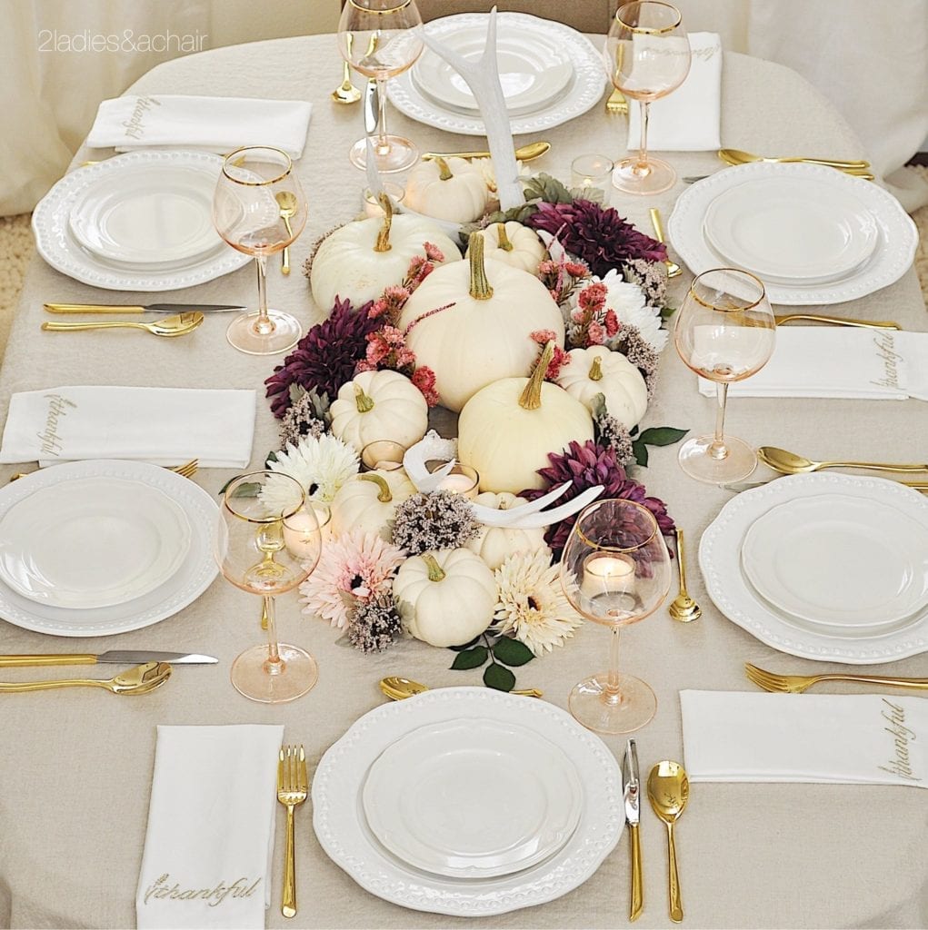 12 Simple Fall Table Ideas - Modern Glam - Entertaining