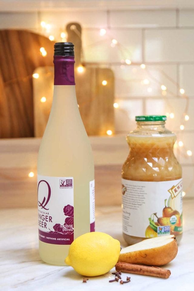 Thanksgiving Punch - Non-Alcoholic Spicy Pear Punch - Modern Glam