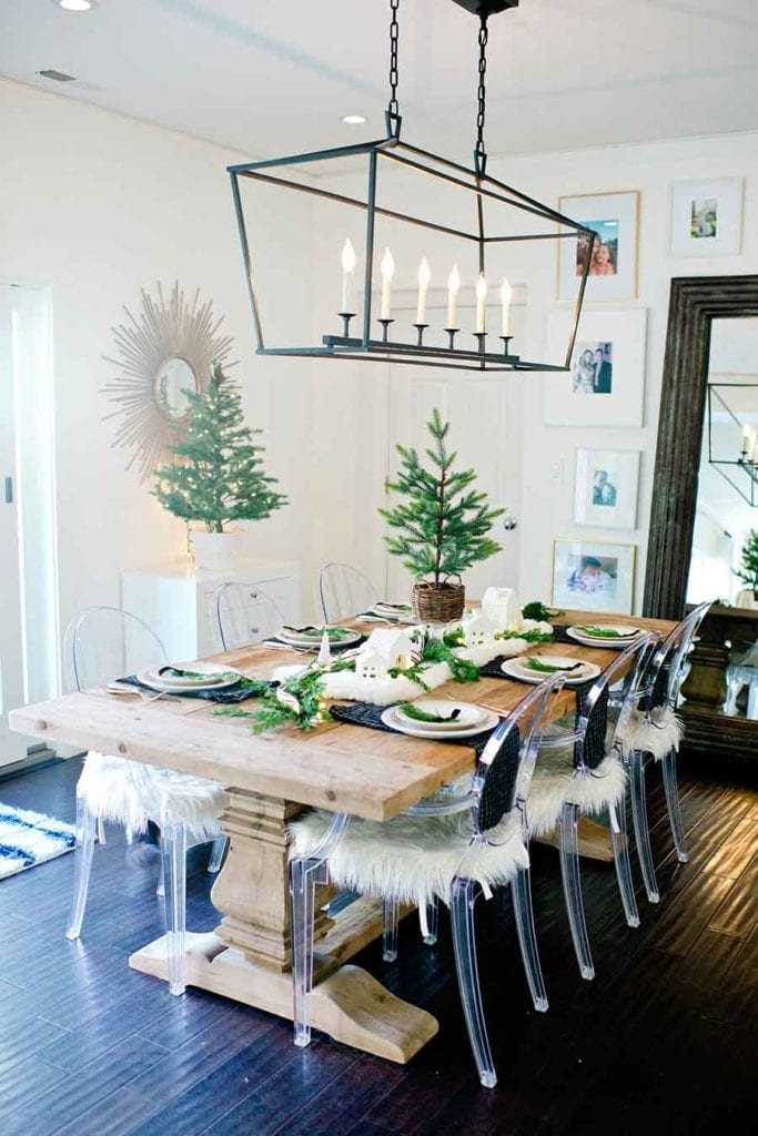 Modern Farmhouse Christmas Table - Tips for Creating a Holiday Table