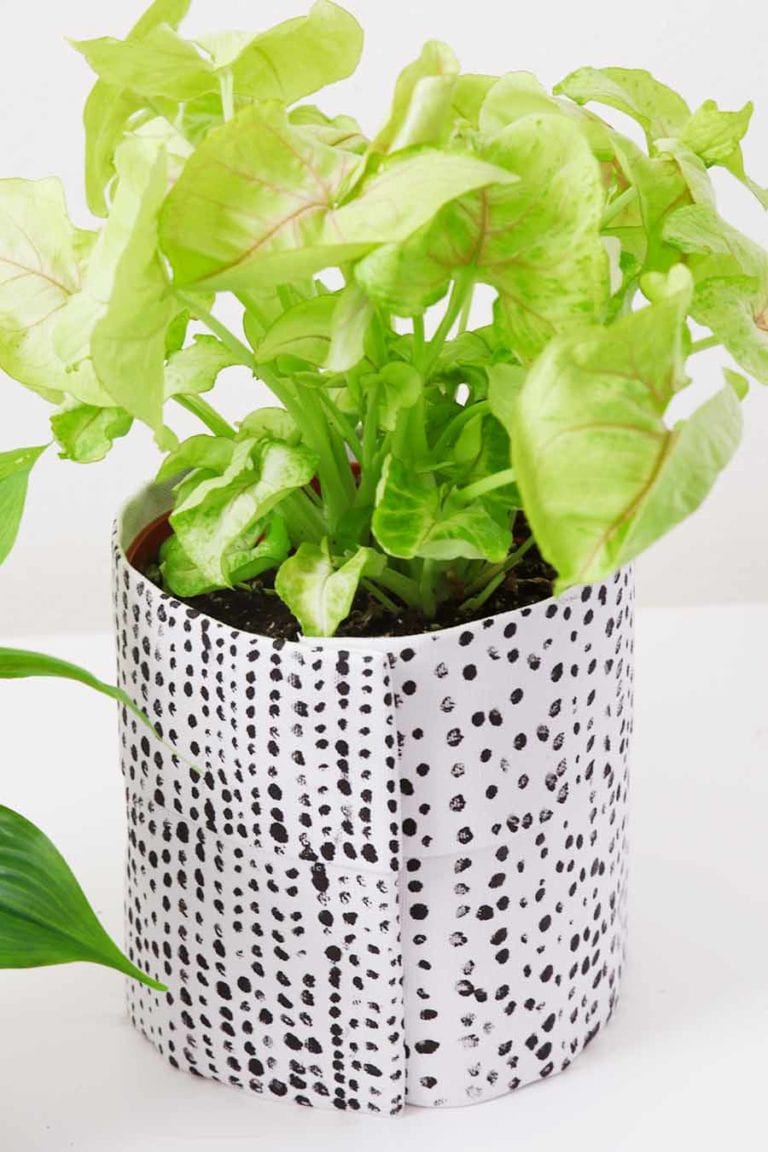 Fabric Planter DIY: No-Sew Project - Modern Glam