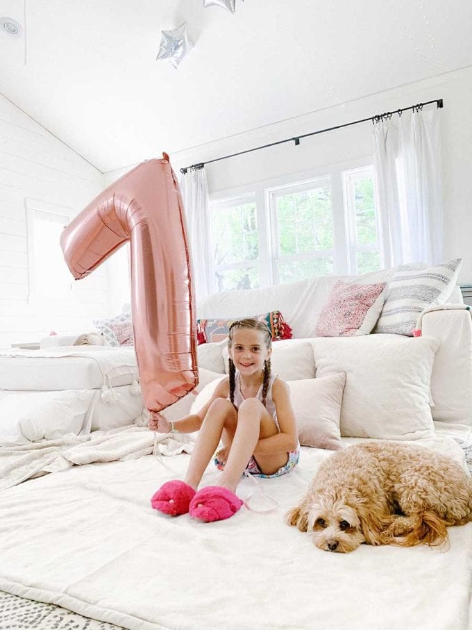 Popcorn and Pajama Party - Girls Birthday Party Idea - Modern Glam