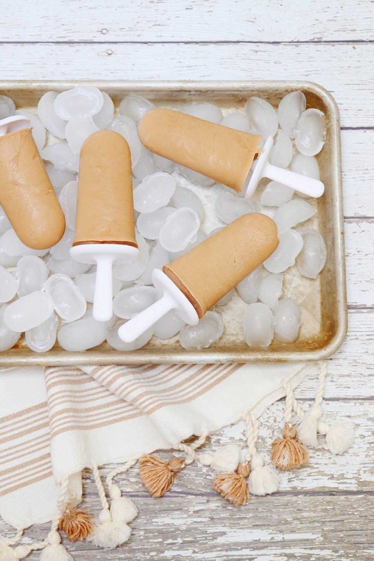 Creamy Iced Coffee Popsicles - Healthy, Paleo, Vegan Recipe