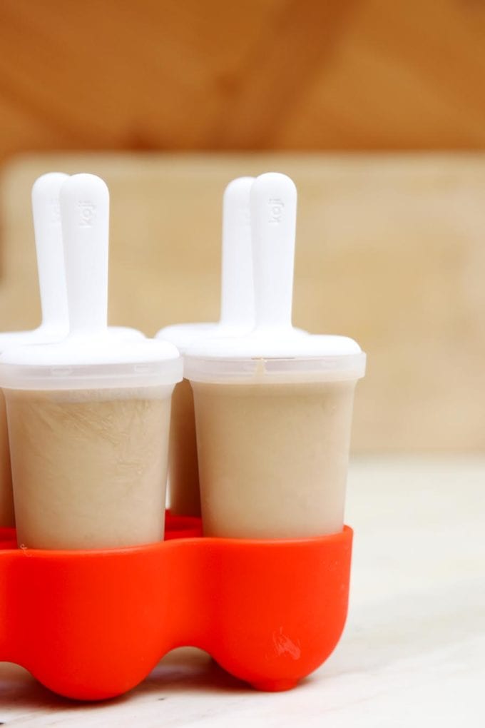 Creamy Iced Coffee Popsicles - Healthy, Paleo, Vegan Recipe