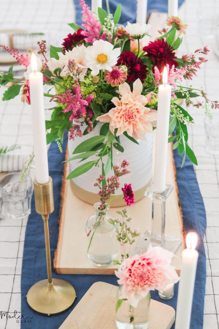 Rustic Summer Tablescape for Casual Entertaining - Modern Glam