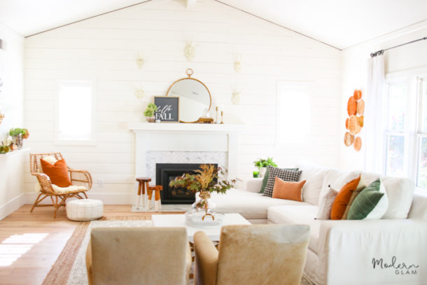 Modern Farmhouse Fall Decorating Ideas - Modern Glam