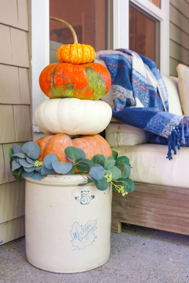 How To Create A Beautiful Fall Porch - Modern Glam