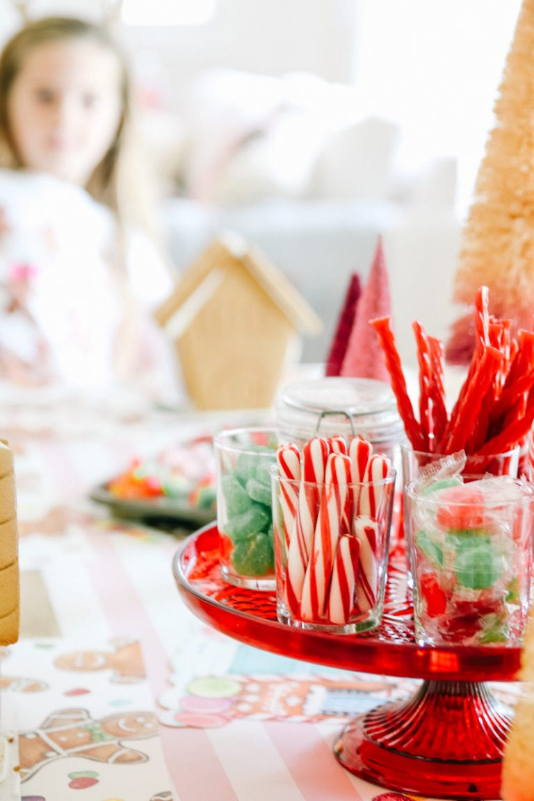 Gingerbread House Decorating Party for Kids - Modern Glam