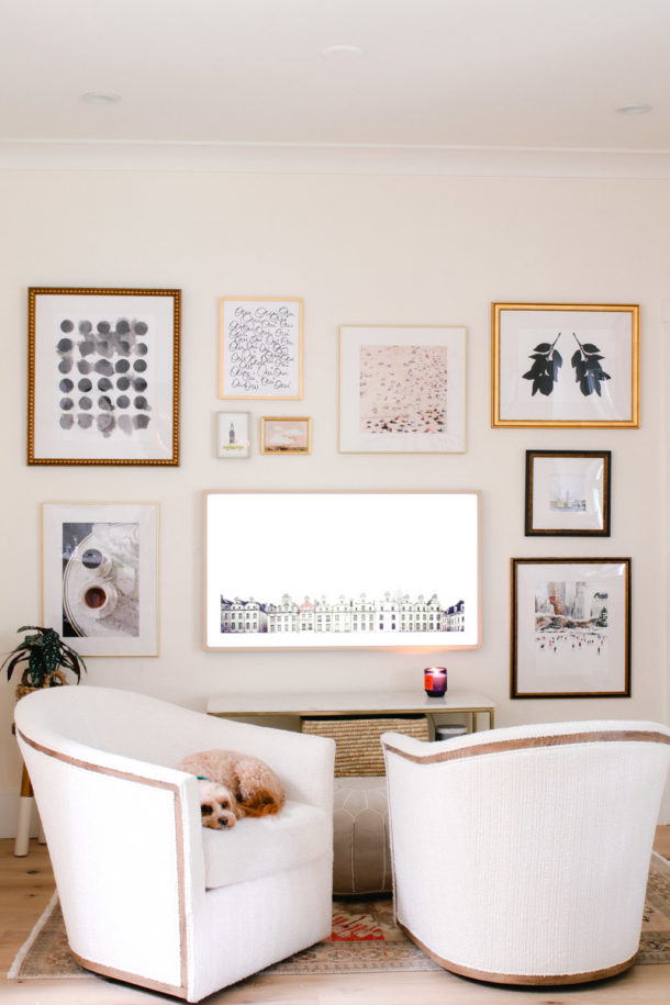How To Create A Gallery Wall - Modern Glam - DIY