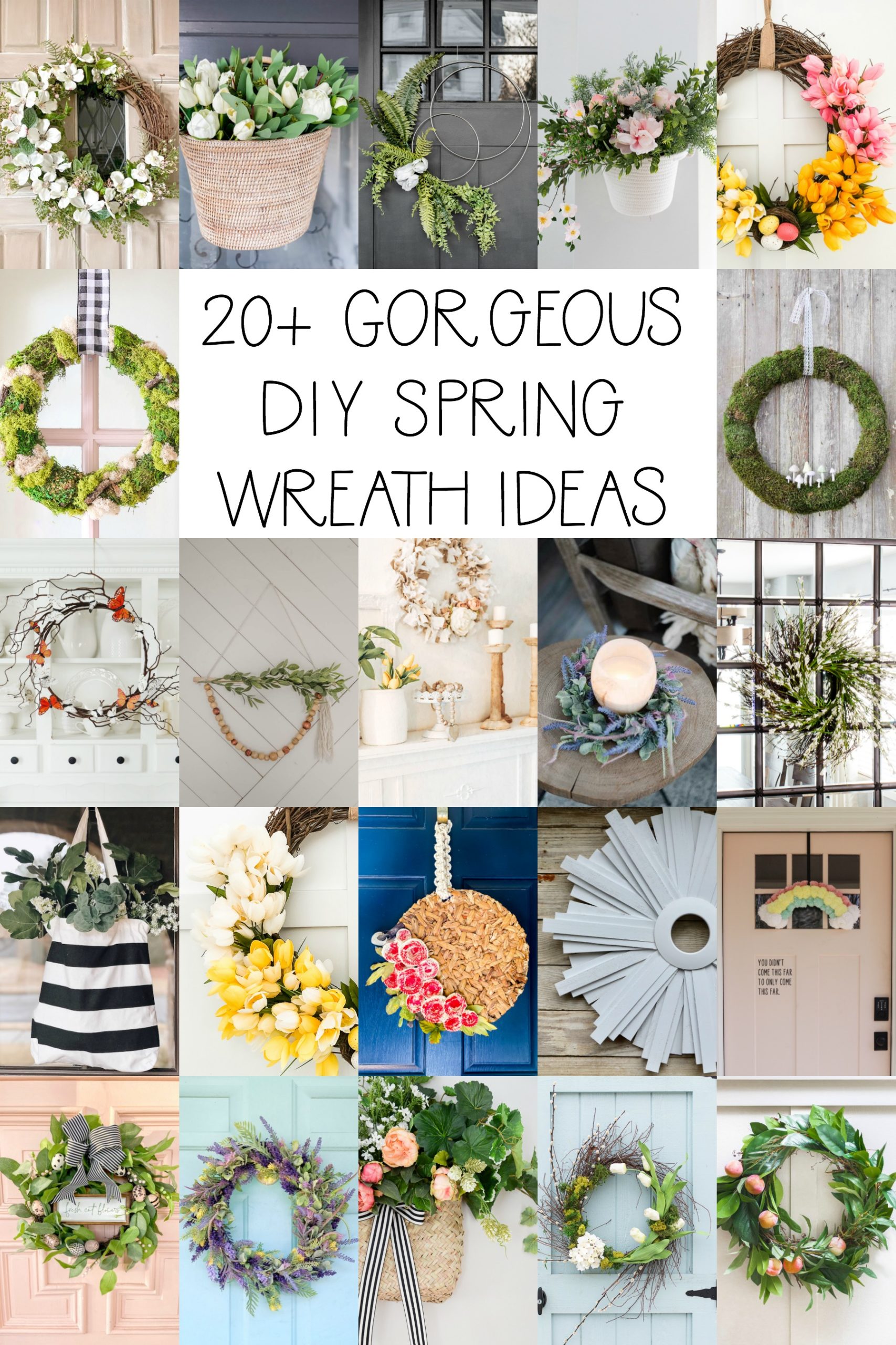 DIY Moss Wreath for Spring - Modern Glam - DIY Interiors