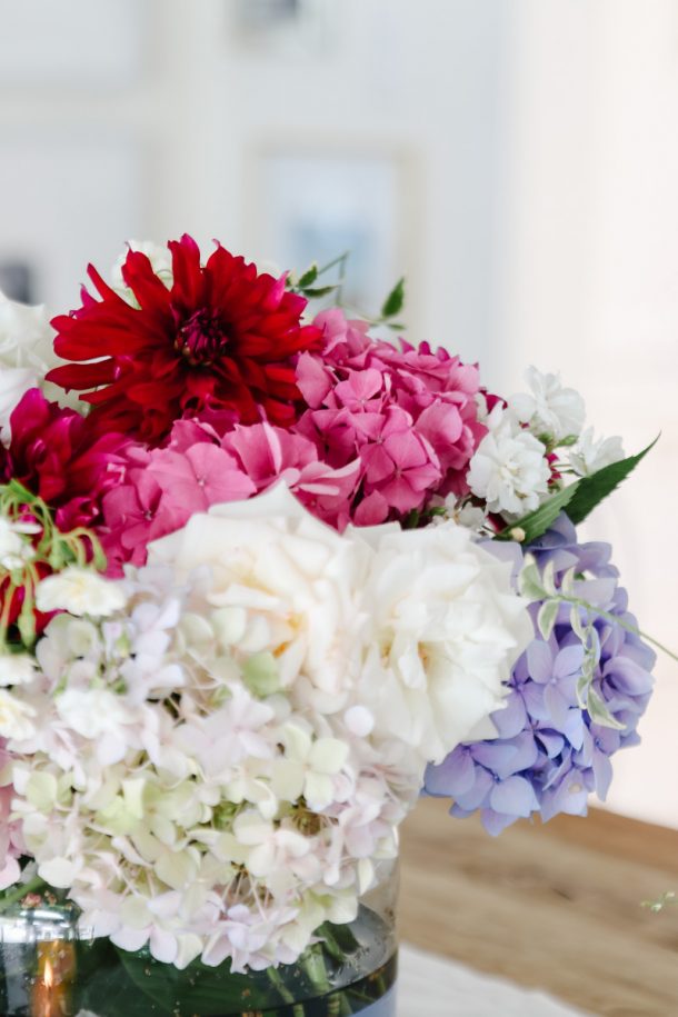 Summer Flower Arrangement From The Garden - Modern Glam