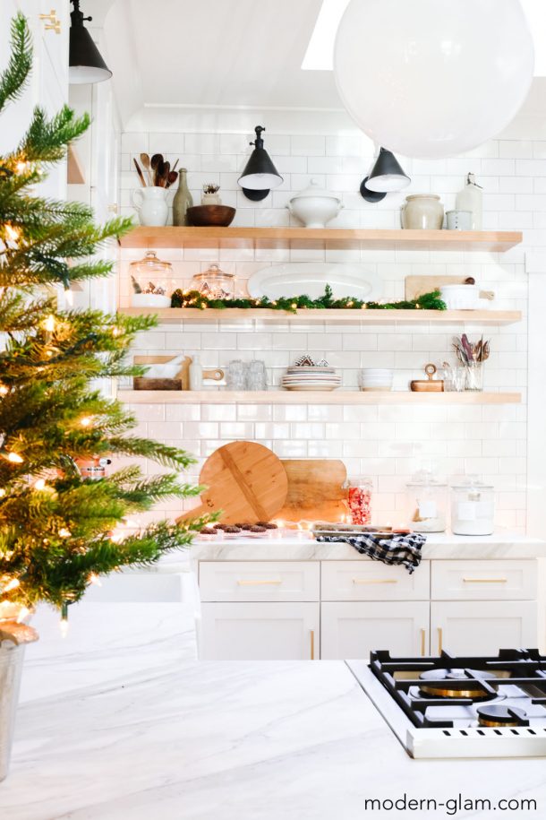 Christmas in Our Cozy Kitchen - Modern Glam - Interiors