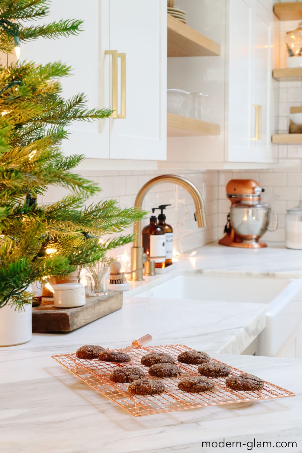 Christmas in Our Cozy Kitchen - Modern Glam - Interiors