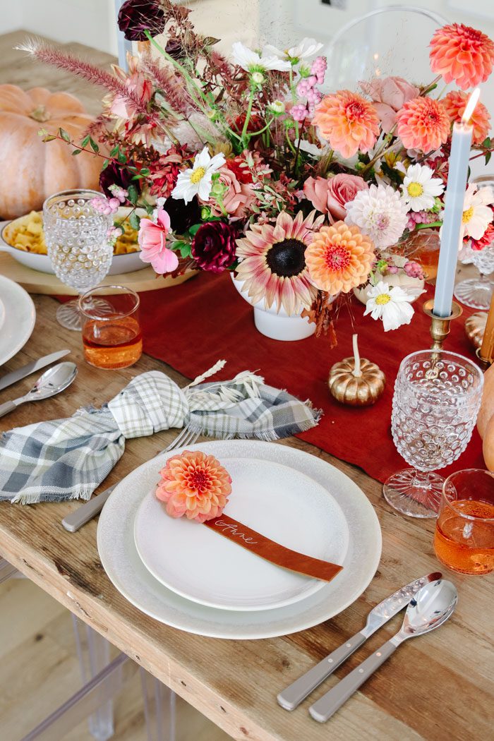 Fall Dinner Party Tablescape and Menu Ideas - Modern Glam