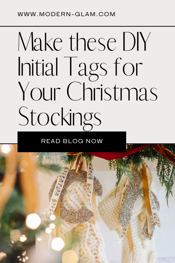 The Prettiest DIY Stocking Tags - Modern Glam - DIY