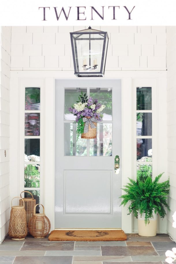 Front Door Decoration Ideas For Summer - Modern Glam - DIY