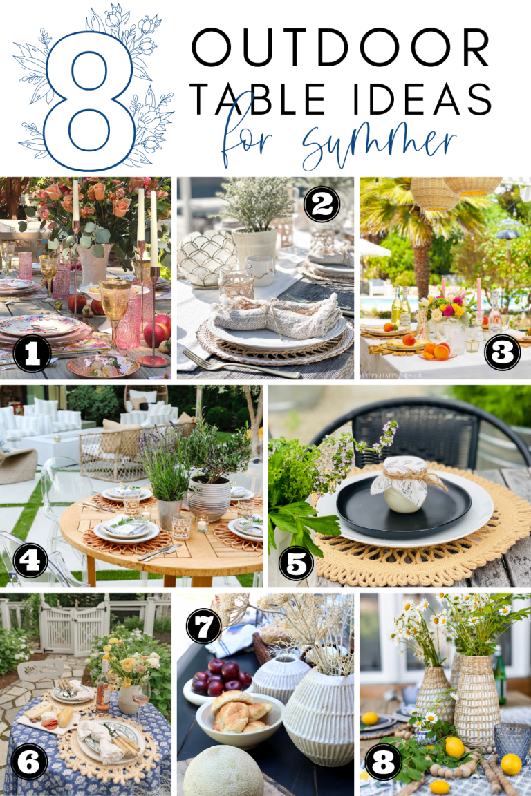 How To Set An Outdoor Table For Summer - Modern Glam